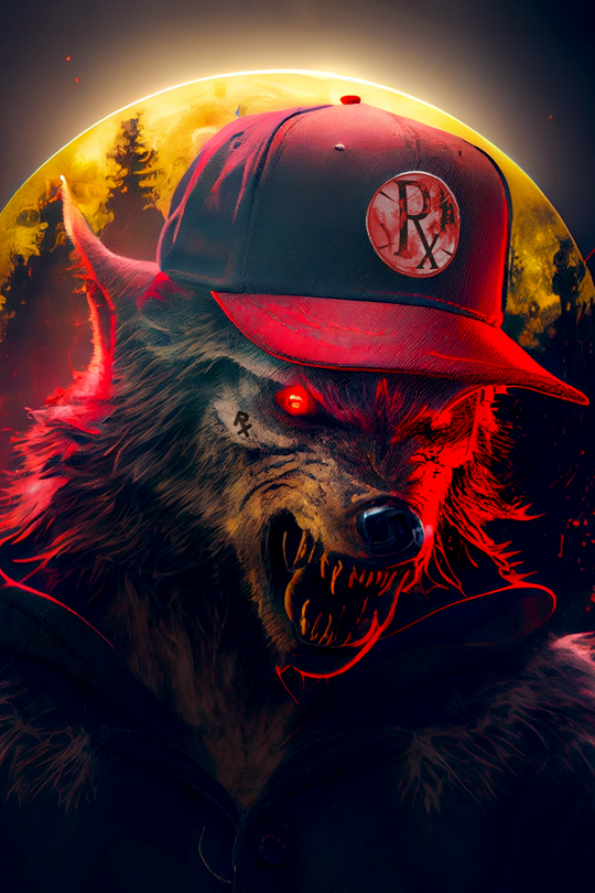 Rx Wolf Snarl Poster 24" x 36" – Pie-Rx Clothing