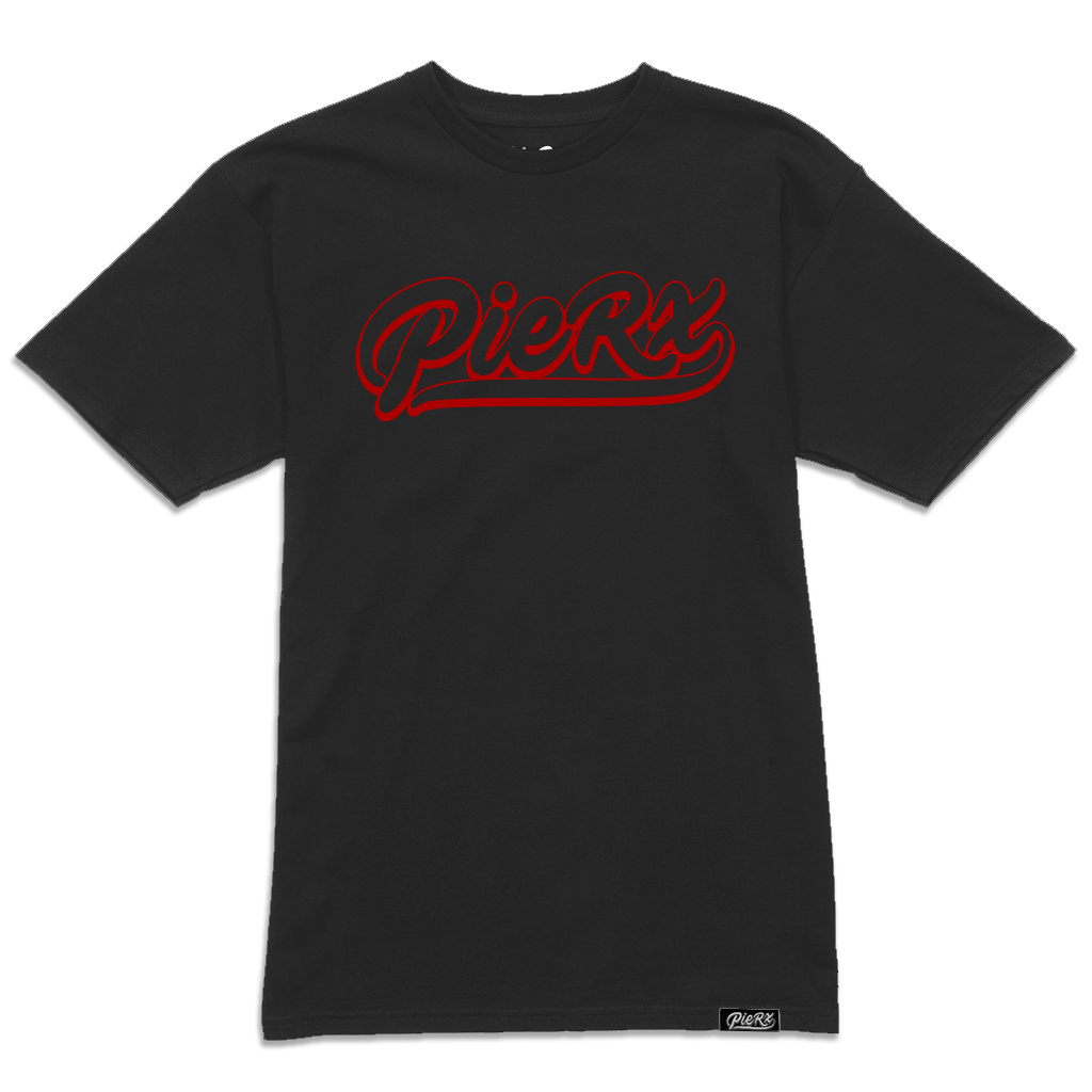 Whip Game Tee - Black/Red – Pie-Rx Clothing
