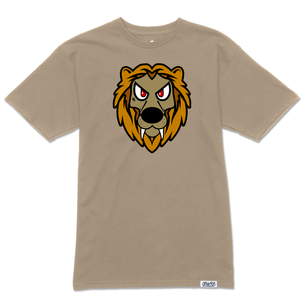 Rx Lion Tee - Tan – Pie-Rx Clothing