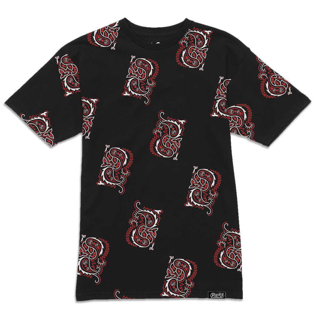Rx Paisley Tee - Black – Pie-Rx Clothing