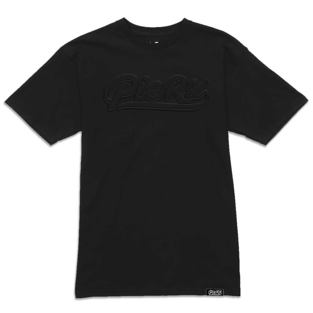 Embossed Whip Game Tee - Black – Pie-Rx Clothing