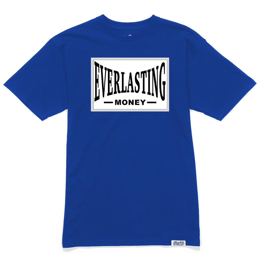 Everlasting Money Slim Fit Tee - Royal Blue – Pie-Rx Clothing