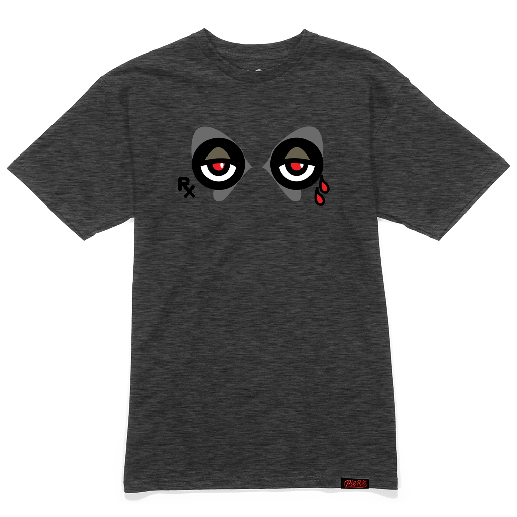 Wolf Eyes Slim Fit Tee - Charcoal Heather – Pie-Rx Clothing