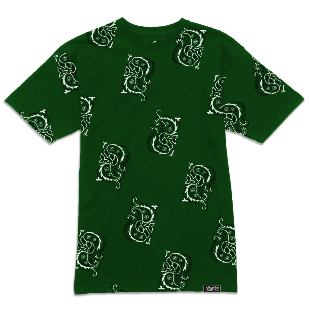 Rx Paisley Tee - Green – Pie-Rx Clothing
