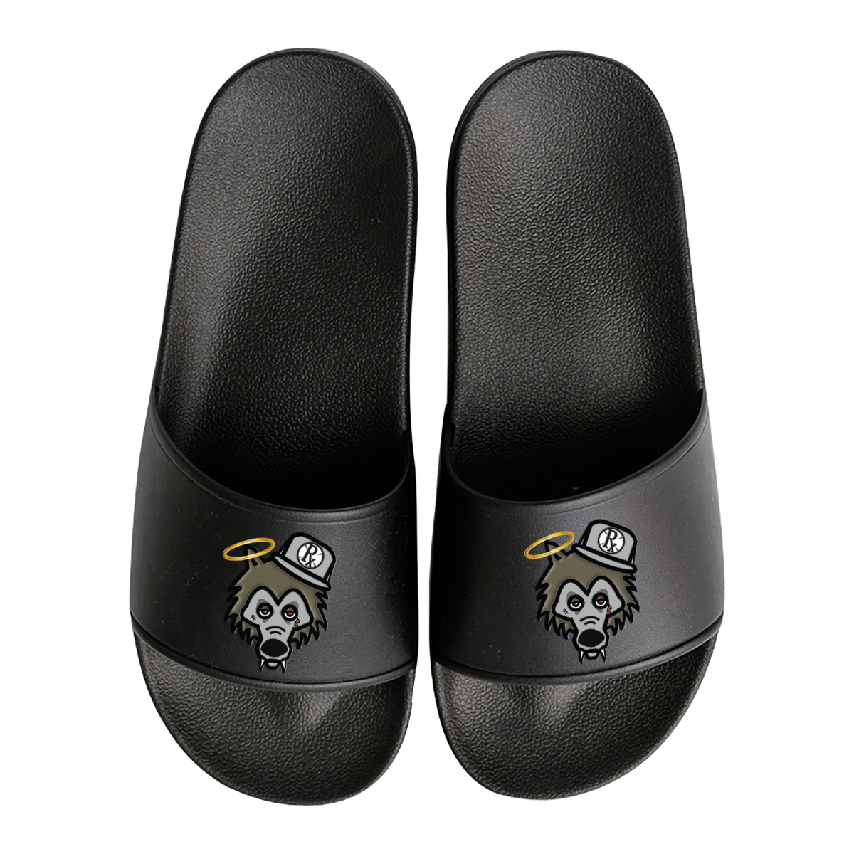 Rx Wolf Slide Sandals - Black – Pie-Rx Clothing